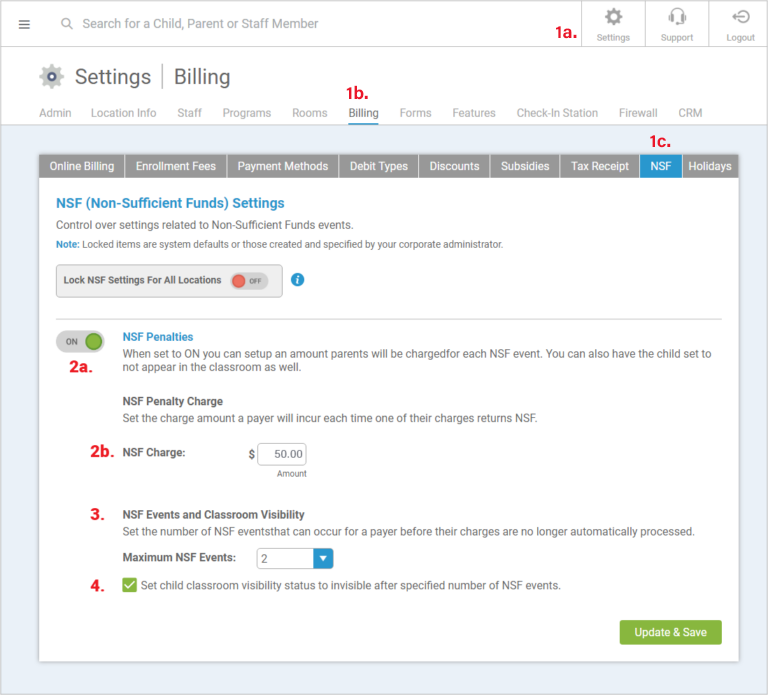 How to Configure NSF (Insufficient Funds) Limits and Penalties